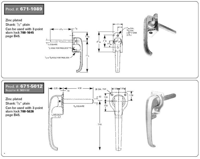 L-Handles For Sheetmetal Enclosures - Hinges & Hardware, Inc.