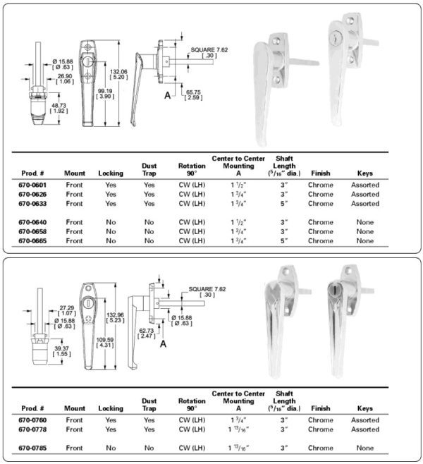 L-Handles For Sheetmetal Enclosures - Hinges & Hardware, Inc.