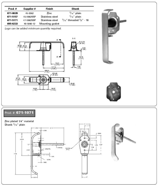 L-Handles For Sheetmetal Enclosures - Hinges & Hardware, Inc.