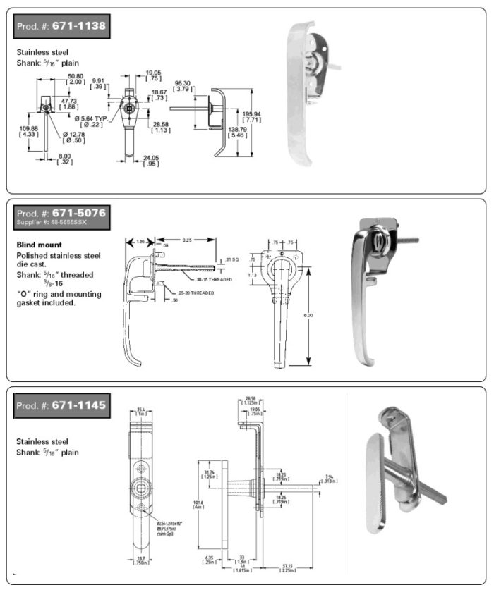 L-Handles For Sheetmetal Enclosures - Hinges & Hardware, Inc.